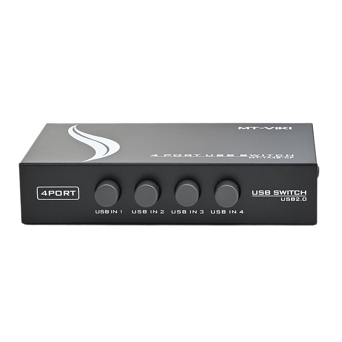 OLLGEN 4 Port USB 2.0 Sharing Manual Switch Box Hub 4 PCS Share Switcher 1 USB Device for Printer Scanner Camera Keyboard (4 Port)