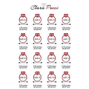 Clara Pucci 3.34 carat Princess Cut Solitaire Moissanite Engagement Wedding Anniversary Bridal ring band set Sliding 14k White Gold 5.25