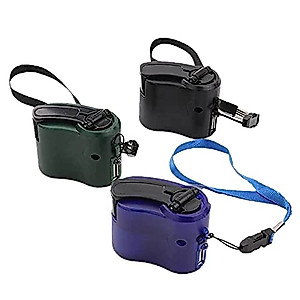 Survival Kit USB Hand Crank Manual Dynamo Phone Emergency Charger for MP4 Mobile Phone Tablet Outdoor Power Supply (Black)