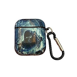wanghai The AirPod case Cover for Aripod’s Personalized Mortal Kombat,Compatible with Apple AirPods 1st2nd, Fully Protected,Durable, Shockproof,Drop-Proof and Compatible with Keychains (Zero Degree)