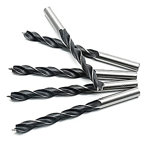 Jersvimc 5Pcs 8mm(5/16") Brad Point Drill Bit, Wood Drill Bit Set Woodworking Drill Bits Plastic Bits for Hardwood Plywood