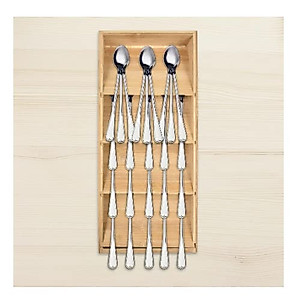 KARKO Kitchen Tools Drawer Organizer Store Organizer Drawer Wooden Bamboo Silverware Cutlery Storage Box Kitchen Storage Cabinet (CW0003)