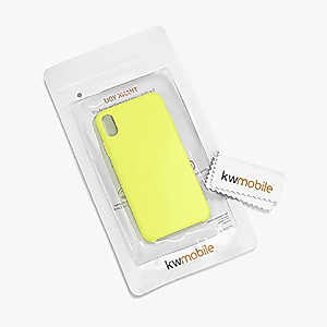 kwmobile Case Compatible with Apple iPhone XR Case - TPU Silicone Phone Cover with Soft Finish - Lemon Yellow