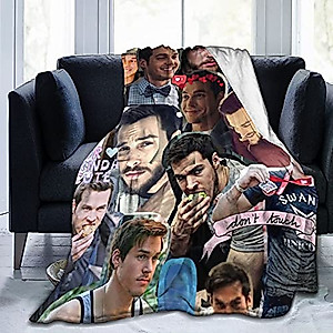 Blanket Chris Wood Soft Flannel Fleece Throw Blanket Soft Flannel All-Season Room Decoration Carpets (50"x40")
