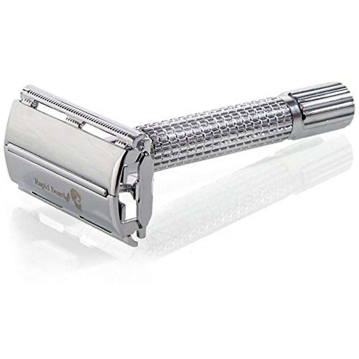 Shaving Kit for Men Wet Shave - Safety Razor with 10 blades, Shaving Badger Hair Brush, Sandalwood Shaving Soap Cream, Shaving Stand, Stainless Steel Bowl Mug, Canvas Dopp Kit - Gift Set