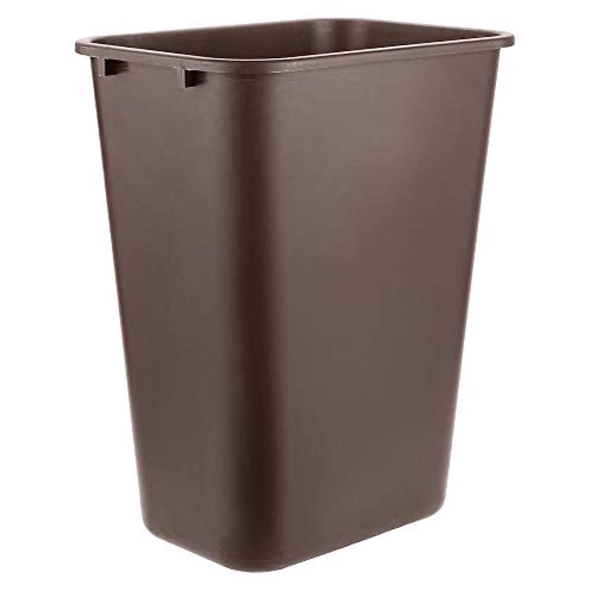 PRO&Family 41 Qt. / 10 Gallon / 38 Liters Brown Rectangular Wastebasket. Trash Bin Kitchen Garbage Can Waste Basket Recycle Bin