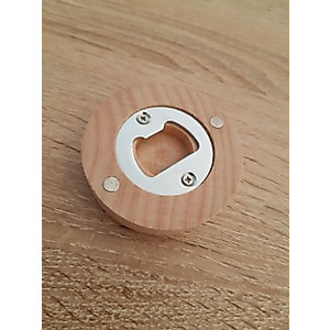 Personalized Wedding Favor Bottle Opener Fridge --Initial and Date Customization Beer Bottle Opener Funny Wooden Decoration (Magnet Wooden Magnetic Bottle Opener Party Favor Wedding Gift Souvenir,cu