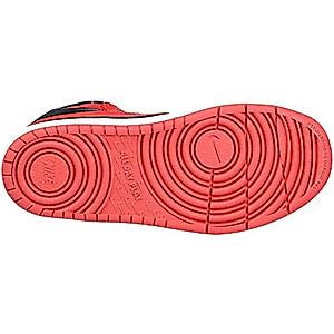 Nike Court Borough Mid 2 (Little Kid) Black/University Red/White