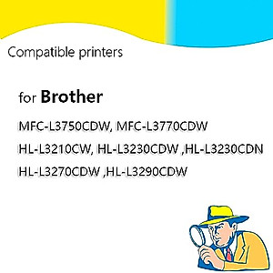 Tn227bk Toner Cartridge Tn227 Black for Brother Tn-227 Bk Tn 227 Tn-227bk Mfc-l3770cdw Hll3230cdw Tn-223bk Hl-l3270cdw Hll3270cdw Mfc-l2710dw High Yield Black x 1