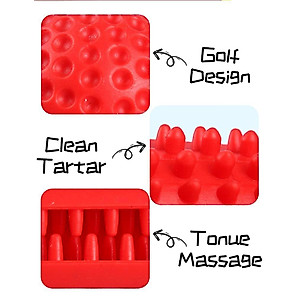 Patchy's Pets Puppy and Dog Toothbrush Dental Chew Toy Bone, Teeth Cleaning, Teething, Soft Flexible Durable Rubber Dog Toys, Small Treat Holder, Puppy and Small Breeds, Non Toxic (Yellow)