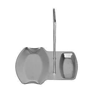 304 Stainless Steel Pan Cover Rack, Storage Shelf Organizer Spoon Rest with Drain Tray Stainless Steel Pan Pot Cover Lid Rack Shelf Stand for Pots Pans Spoons