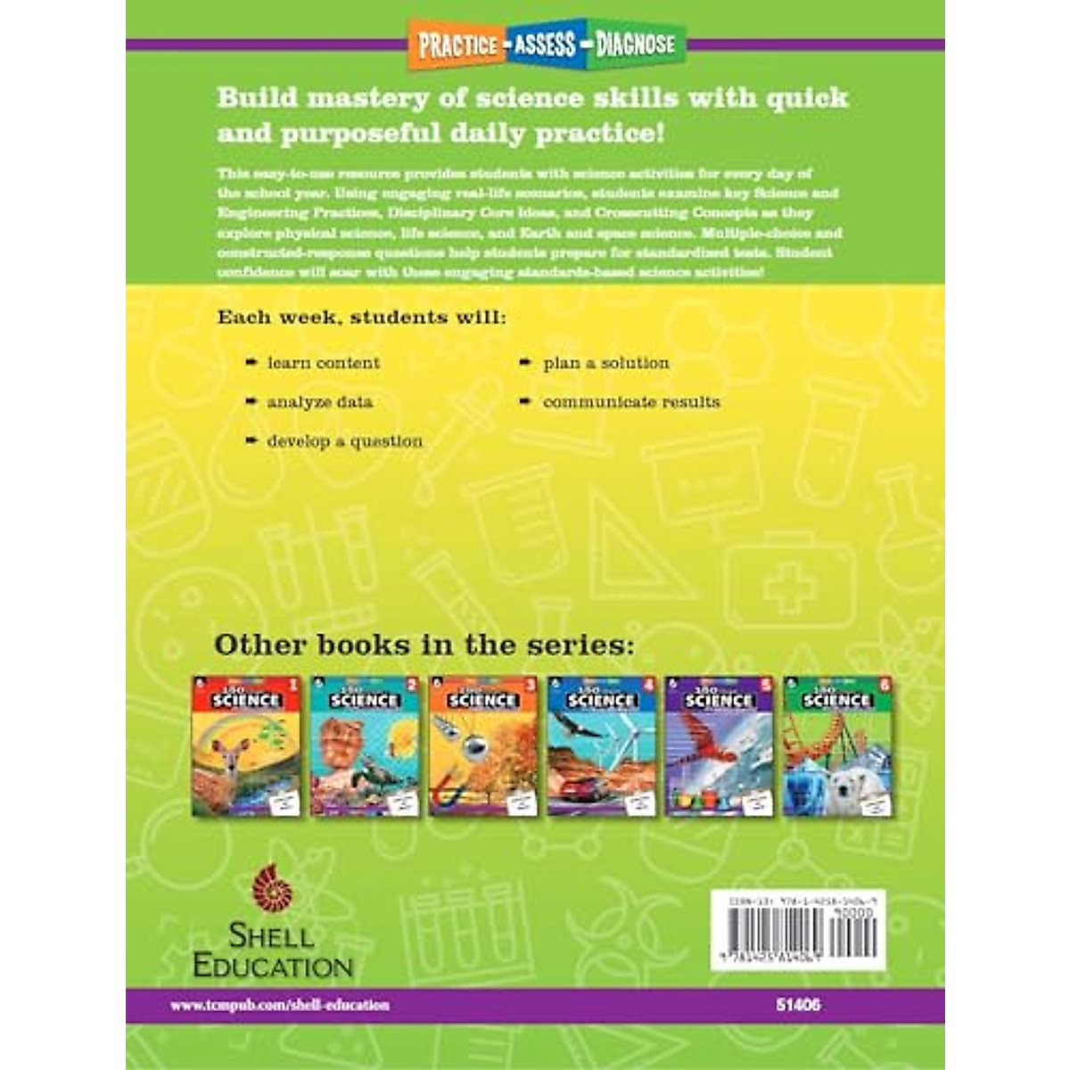 180 Days™: Science, Earth and Space Science for Kindergarten Practice Workbook for Classroom and Home, Cool and Fun Practice Created by Teachers (180 Days of Practice)