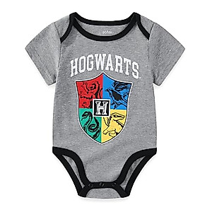 WARNER BROS Harry Potter Boy's 5-Pack Hogwarts, Gryffindor and Wizard Creepers, NB