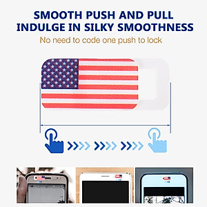 SOLUSTRE 4 Pcs Camera Privacy Cover Mobile Phone Camera Cover Phablet Computadora Laptop Webcam Tablet Phone Flat Red Protective Cover Environmental Protection Material Plastic Slider