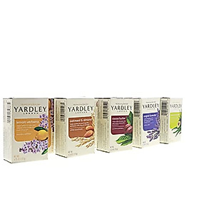 Yardley London Soap Bath Bar Bundle - 10 Bars: English Lavender, Oatmeal and Almond, Aloe and Avocado, Cocoa Butter, Lemon Verbena 4 Ounce Bars (Pack of 10, Two of each)