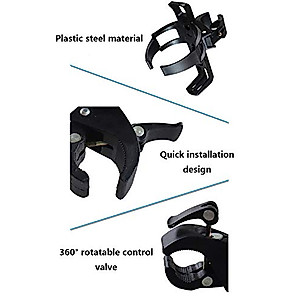GLDYTIMES 360 Degrees Rotation Water Bottle Holder Replacement for Bike &Electric Scooter, Anti-Slip Fast Dismounting Accessories Cup Drink Holder
