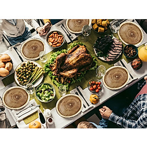 TWOWYHI 50PCS Wood Grain Paper Plates10 x12 Oval Disposable Plates Large Party Paper Plates for Birthday Rustic Party Supplies Dinnerware Plates Garden Farmhouse Plate Tableware Decor