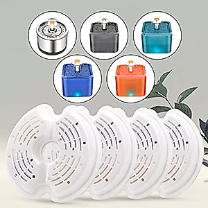 8 Pack Cat Fountain Filters, Petilog Cat Water Fountain Filters, Pet Fountain Filter Replacment