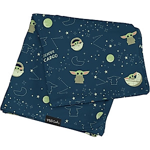 Milk Snob Star Wars The Child Baby Boy and Girl Swaddle Blanket, Soft Receiving, Security Bed and Play Blanket, Toddler and Infant Baby Bedding Registry and Shower Gifts, Newborn Essentials, 35x35