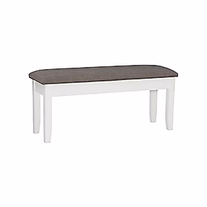Powell Furniture Jane Storage, Antique White Dining Bench,