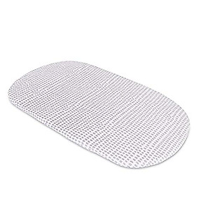 Waterproof Bassinet Sheet Set 2 Pack - Baby Bassinet Sheets with 100% Jersey Cotton (32"X16"X3") - Bassinet Sheets for Baby Girl and Boy, Newborn Essentials