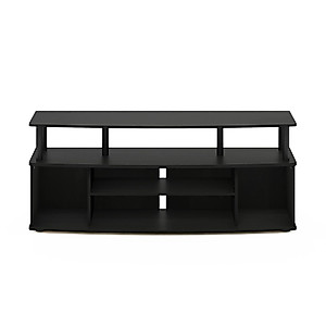 Furinno Jaya Large Entertainment Center Hold up to 55-in TV, Inches, Blackwood