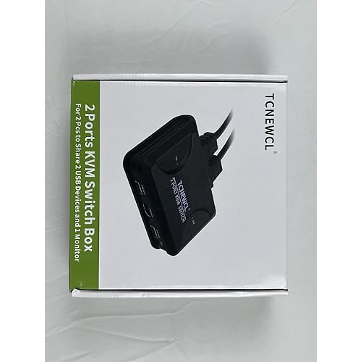 4K HDMI KVM Switch 2 Port, Support 4K@30Hz, for 2 Computers Share Mouse Keyboard to 1 HD Monitor, Included 2 HDMI Cables and Wire Desktop Controller