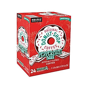 The Original Donut Shop Peppermint Bark Keurig Single-Serve K-Cup Pods, Light Roast Coffee, 96 Count (4 Packs of 24)