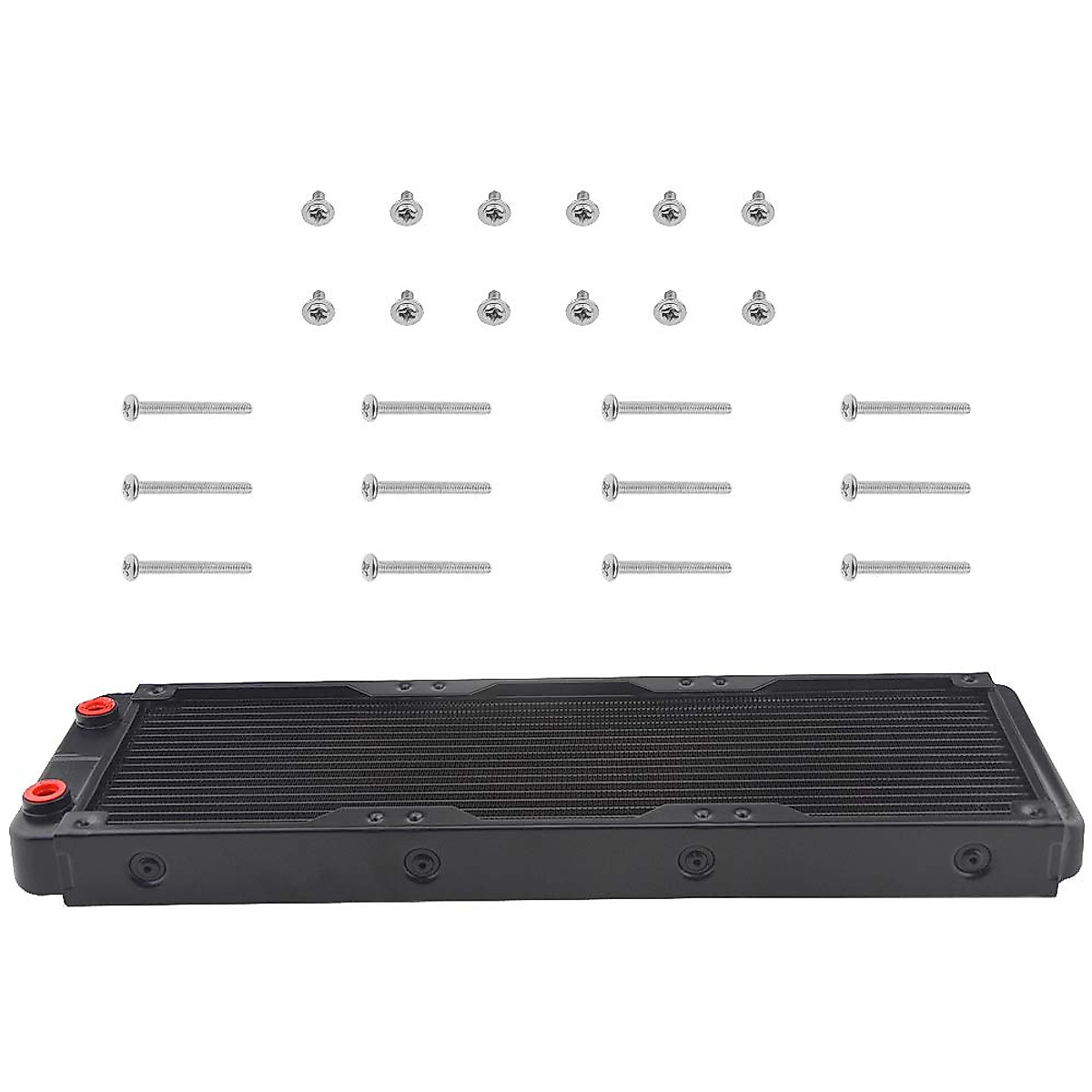 BXQINLENX 18 Pipe Aluminum Heat Exchanger Radiator for PC CPU CO2 Laser Water Cool System Computer 360mm(B)