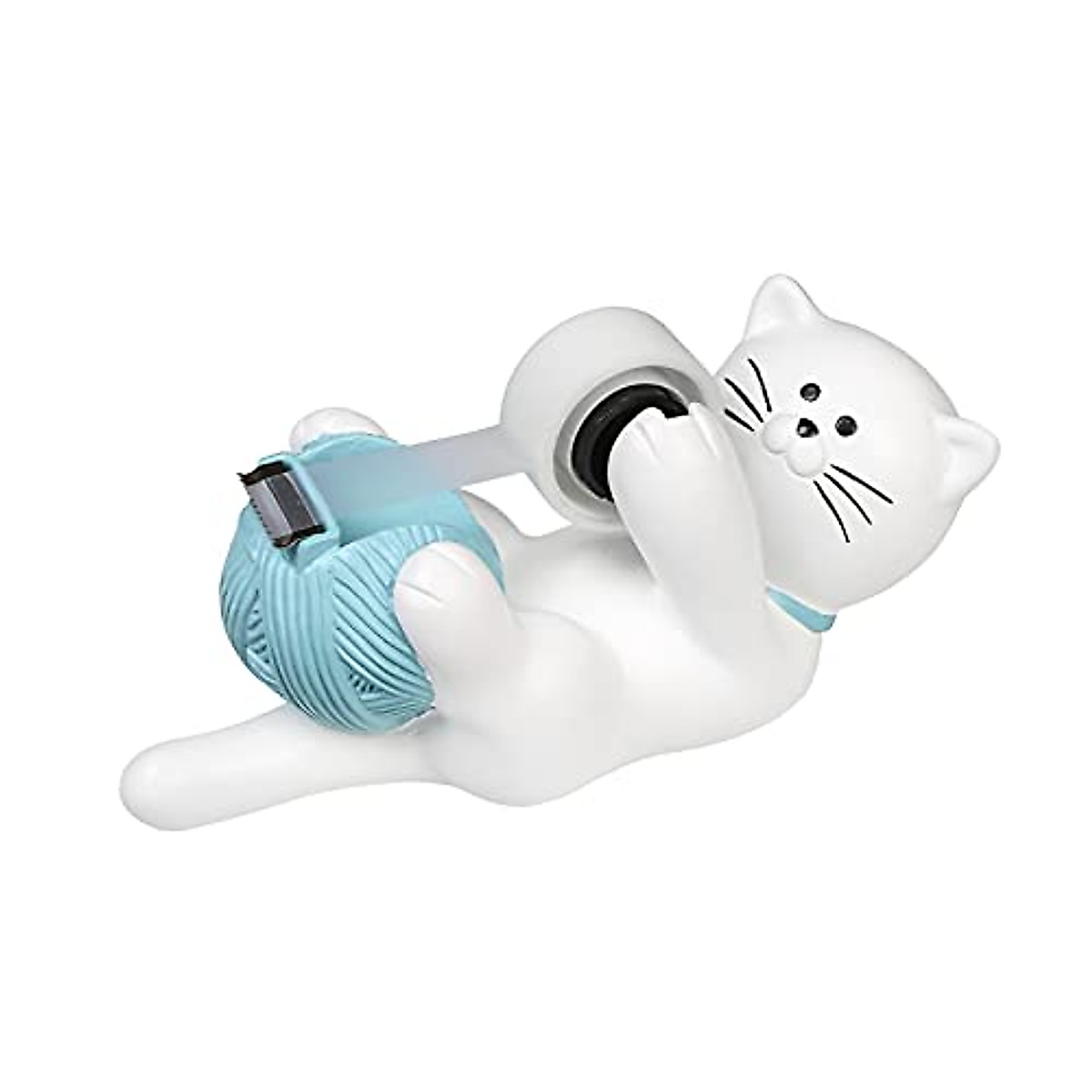 Chapman & Grand Kitty Cat Tape Dispenser (White/Turquoise), Patent Pending