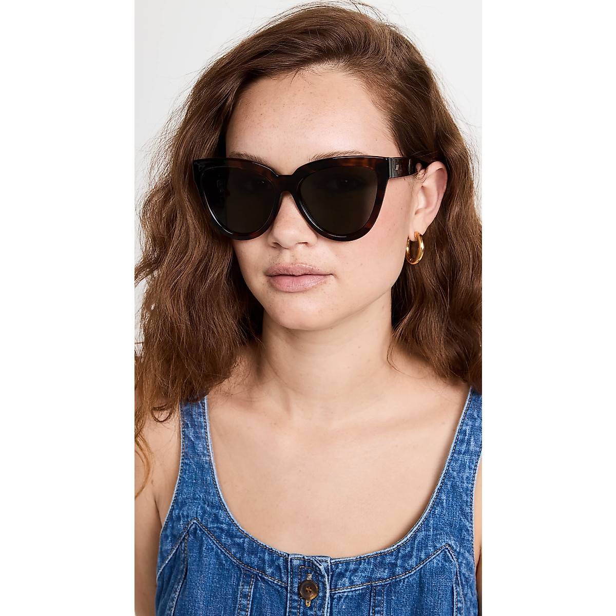 Le Specs Women's Liar Lair Sunglasses, Dark Tort, Brown, One Size