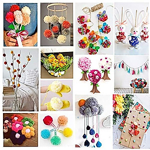 Ayasee Pompom Maker, 4 Sizes Pom pom Makers for Fluff Ball Weaver Needle Craft DIY Wool Knitting Craft Tool Set Decoration +1PS Scissors (5)