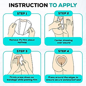 MedVance TM Silicone - Sacral Bordered Silicone Adhesive Foam Wound Dressing, Bed Sore Treatment Bandage for Sacrum, Size 7"x 7", Box of 10 dressings