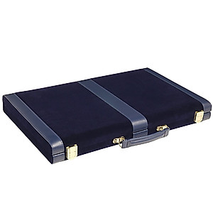 Middleton Games 15-inch Deluxe Backgammon Set - Blue