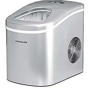 Frigidaire EFIC118-SILVER-KL Ice Maker Machine, Compact Countertop, Silver Medium