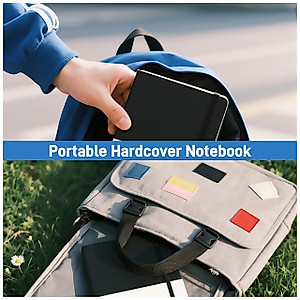 KaiRuiYing Journal Notebook with Pen Holder, A5 Hardcover Notebooks for Work, College Ruled Notebook for School, Lined Journal for Writing, 100Gsm Premium Thick Paper with Inner Pocket, Medium 5.7"x8.4" (1Pack, Black)