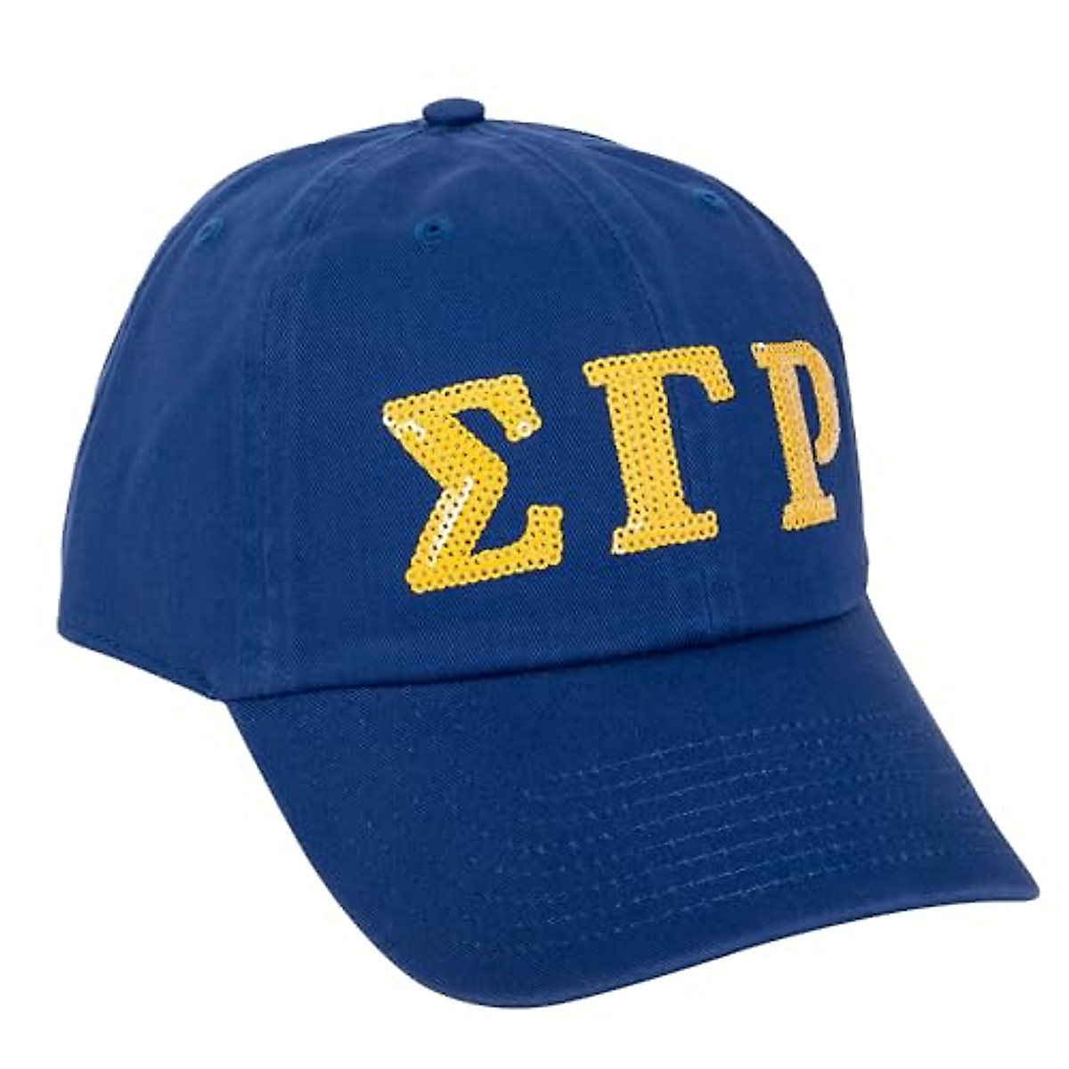 Sigma Gamma Rho Baseball Hat Brimmed Embroirderd Hats Cap Adjustable Cloth Strap Adult (Style 2) Blue