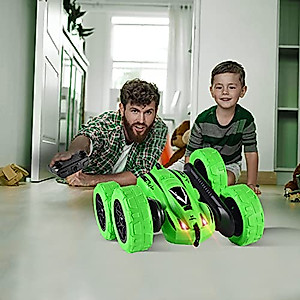 CPSYUB Remote Control Car, RC Car Double Sided Fast Off-Road Stunt RC Toy Car, Rechargeable RC Crawler Toys for Ages 4, 5, 6, 7, 8, 9, 10, 11, 12 Year Old Boys Girls Gifts