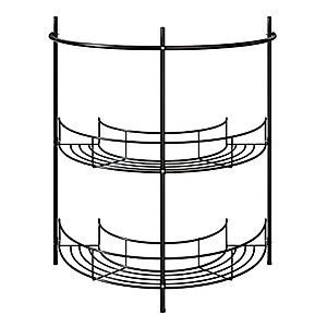 Lavish Home Pedestal Sink Organizer- Extension Matte Black