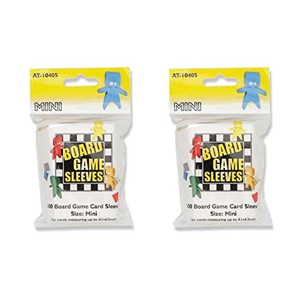 Arcane Tinmen Mini Board Game Card Sleeves – 41mm x 63mm – Bundle of 2 – 200 Sleeves Total