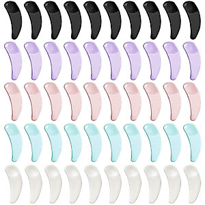 Mini Makeup Mask Spatula Multi-colored Disposable Curved Cosmetic Spatula Scoop 100 Pcs.