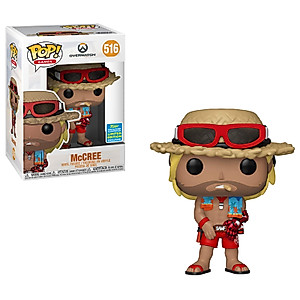 Funko Pop! Overwatch Lifeguard Beach McCree 2019 Shared Sticker Summer Convention Exclusive SDCC