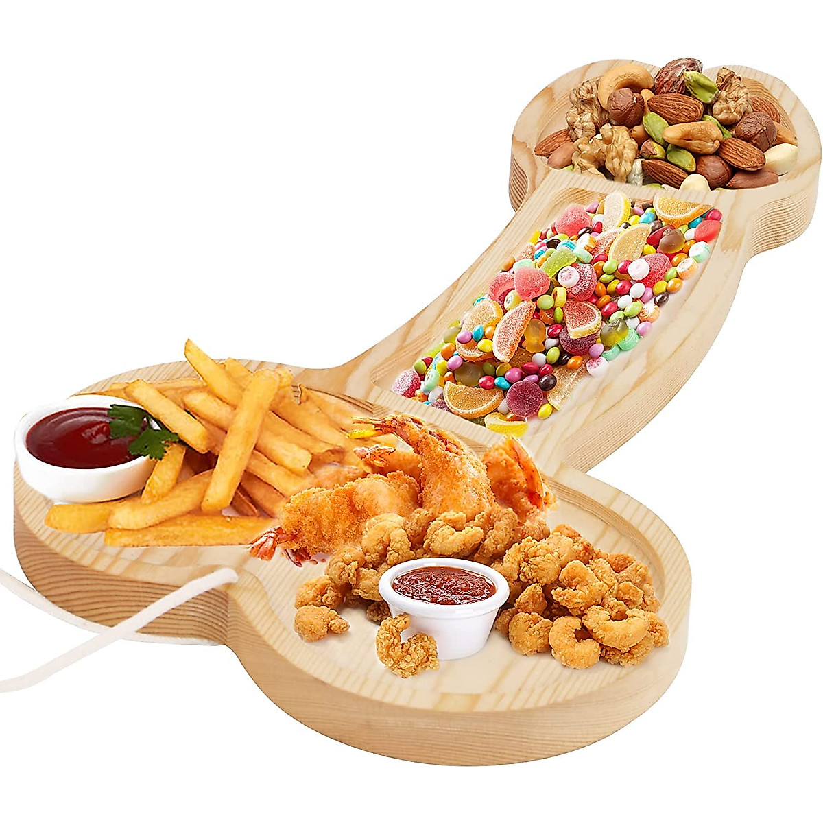 GIKIHY Funny Shape Aperitif Boards and Cheese Boards,Novelty Wood Party Charcuterie Board,Food Platter,Wooden Craft Ornament,Women Gifts for Housewarming Bachelor Party(15in)(Large)