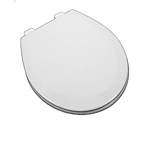 ProFlo PFTSWEC1000WH PFTSWEC1000 Round Closed-Front Toilet Seat with Quick Release and Lid