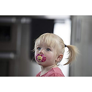 Tommee Tippee Day And Night Pacifiers, Symmetrical Design, BPA-Free Silicone Binkies, 6-18m, 3-Count, Colors And Designs May Vary