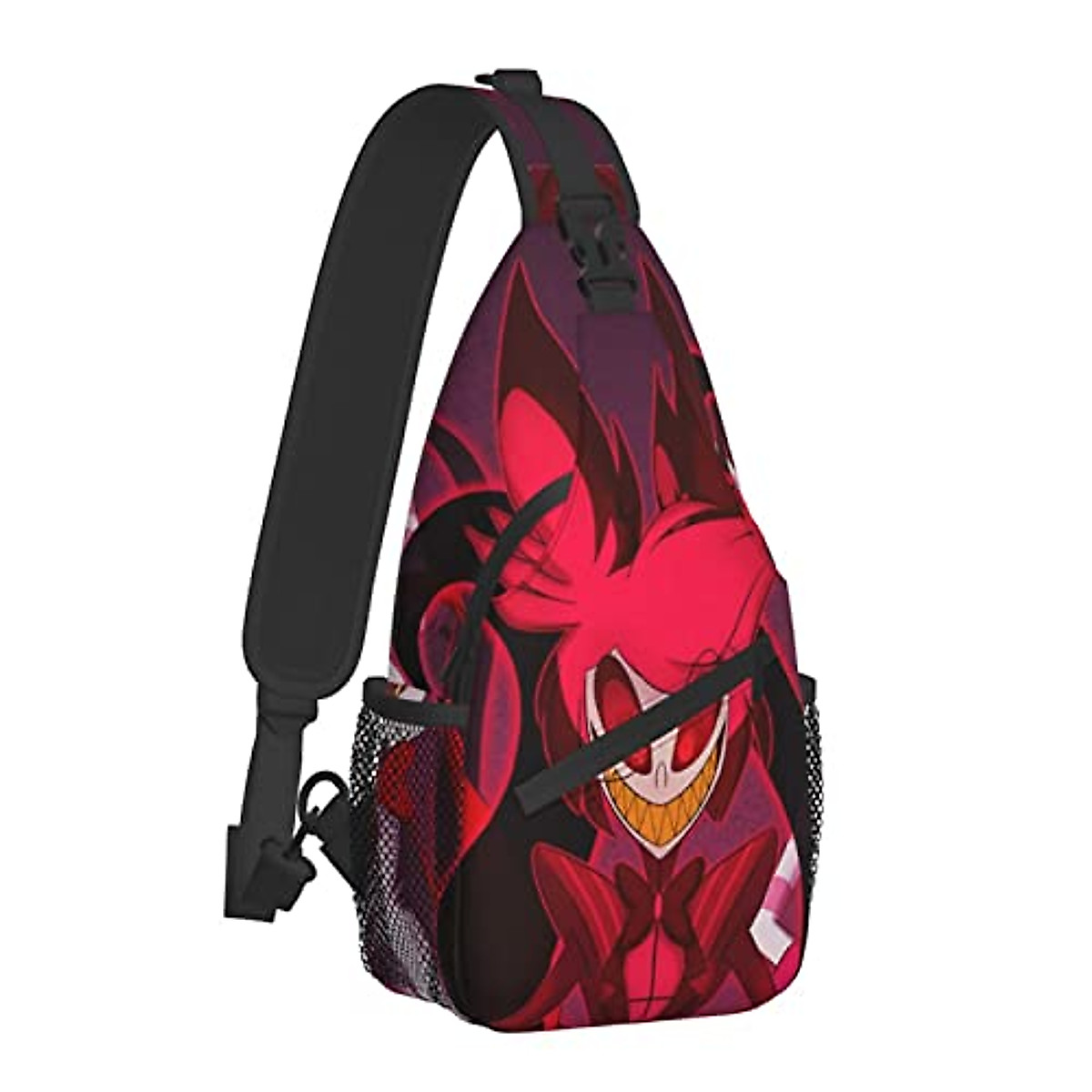 Hazbin Hotel Alastor Anime Crossbody Sling Backpack Travel Chest Shoulder Bag