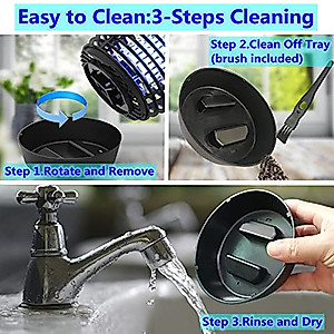 Outdoor & Indoor Waterproof Insect Repellent - Flying Bug Trap, Mosquito Trap, 20W / 4000V Electric Mosquito Killer (3 Blubs) - Flying Insect Trap for Backyard, Yard, Home