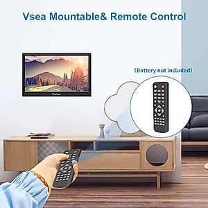 Prechen 11.6 Inch Small HDMI Monitor 1366x768 Small PC Monitor TFT LCD Monitor Built-in Speaker with HDMI VGA AV BNC USB Input Mini HD Color Screen Display