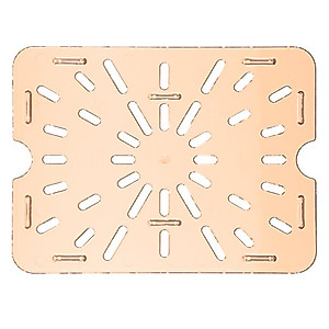 Carlisle FoodService Products 1043513 StorPlus High Heat Drain Shelf, Half Size, Amber
