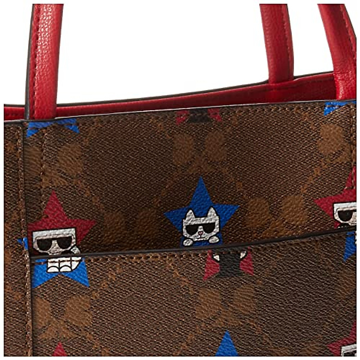 Karl Lagerfeld Paris womens Maybelle Crossbody Cross Body, Brown/Khaki/Black Multi Maybelle, One Size US